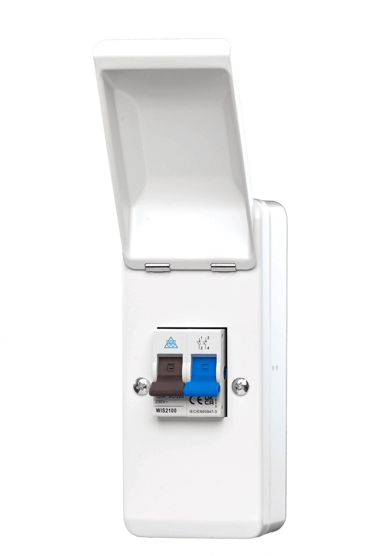 WCED 2 Pole Metal Meter Isolator. MEC2100 – UK EV Installers Shop