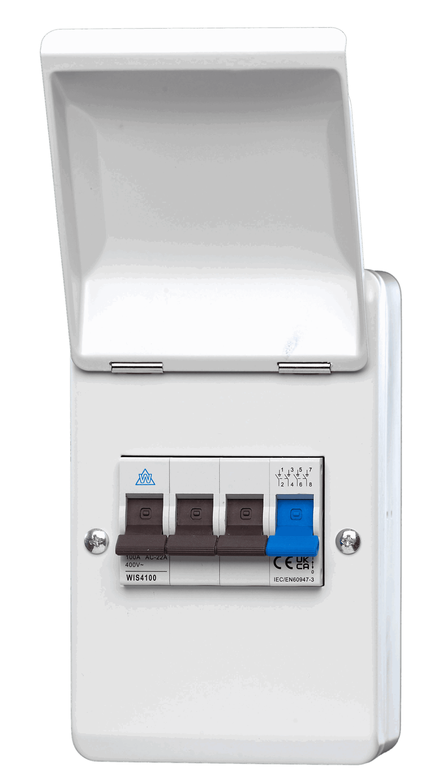 WCED 4 Pole Metal Meter Isolator. WME44100 – UK EV Installers Shop