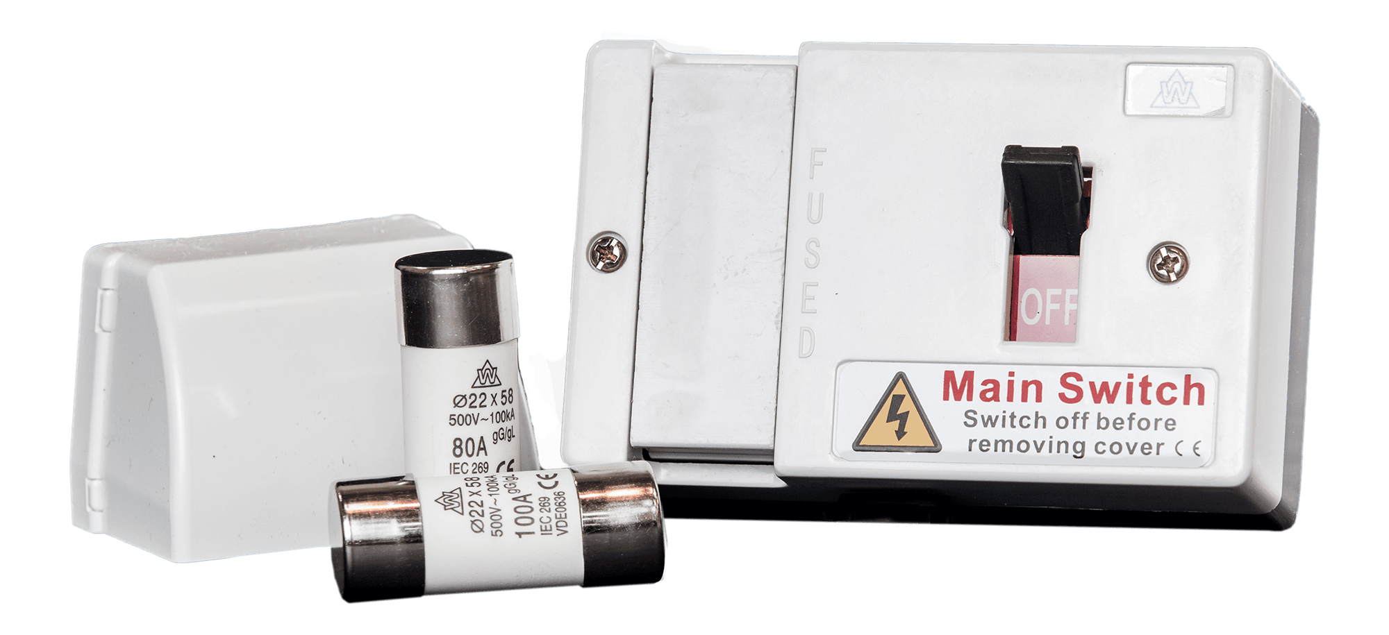 WCED Insulated Switch Fuse c/w 80 + 100A fuses. FIS100 – UK EV ...