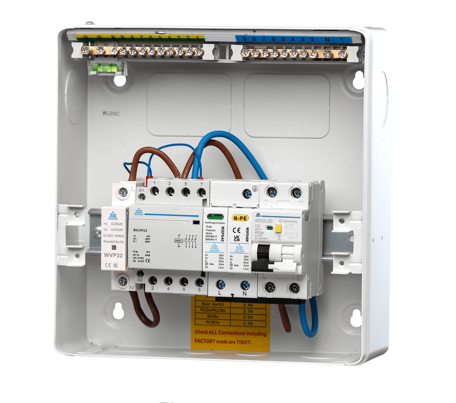 WCED PME Fault Detection metal CU with RCBO and Surge Protection ...