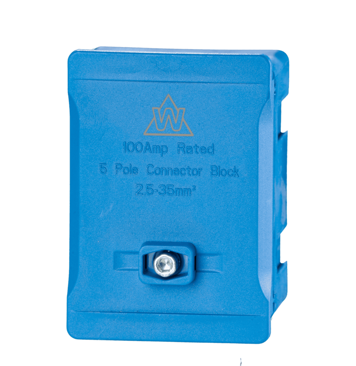 WCED Single Pole 100A terminal block (blue). WTB5-BL – UK EV Installers ...