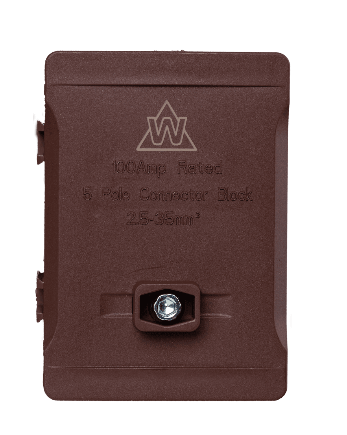 WCED Single Pole 100A terminal block (brown). WTB5-BR – UK EV ...