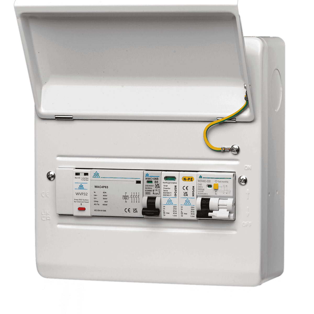 WCED PME Fault Detection metal CU with RCBO and Surge Protection ...
