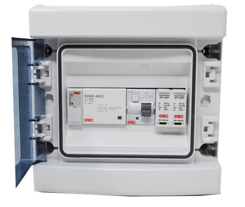 Garo Ip65 40a Type A Rcbo Spd Pme Fault Detection Unit Gcs8ev40pme