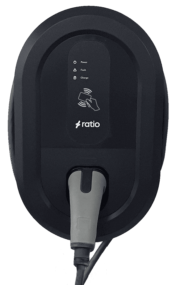 Ratio io6 22kW EV Charge point, tethered 5m. io622T50 – W – UK EV ...