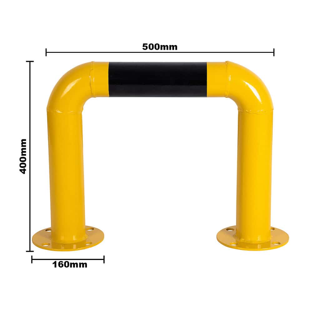 Charge M8 Steel U Post Barrier 500mm | Black and Yellow – clearance ...