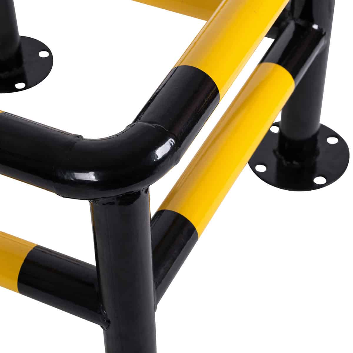 Charge M8 Steel Quad Post Barrier | 4 Side Protection | Black and ...