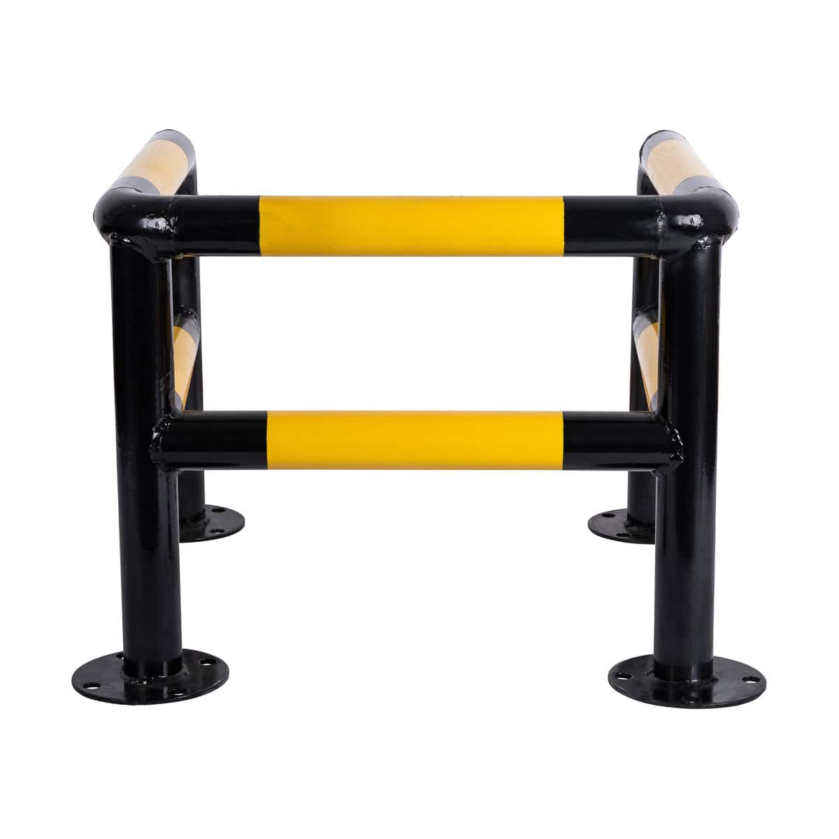 Charge M8 Steel Quad Post Barrier | 3 Side Protection| Black and Yellow ...