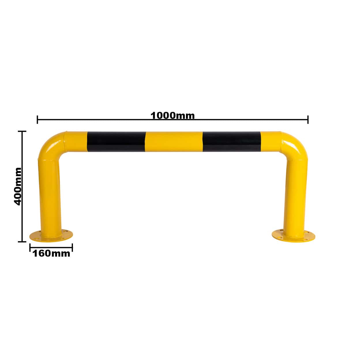 Charge M8 Steel U Post Barrier 1000mm | Black and Yellow – clearance ...