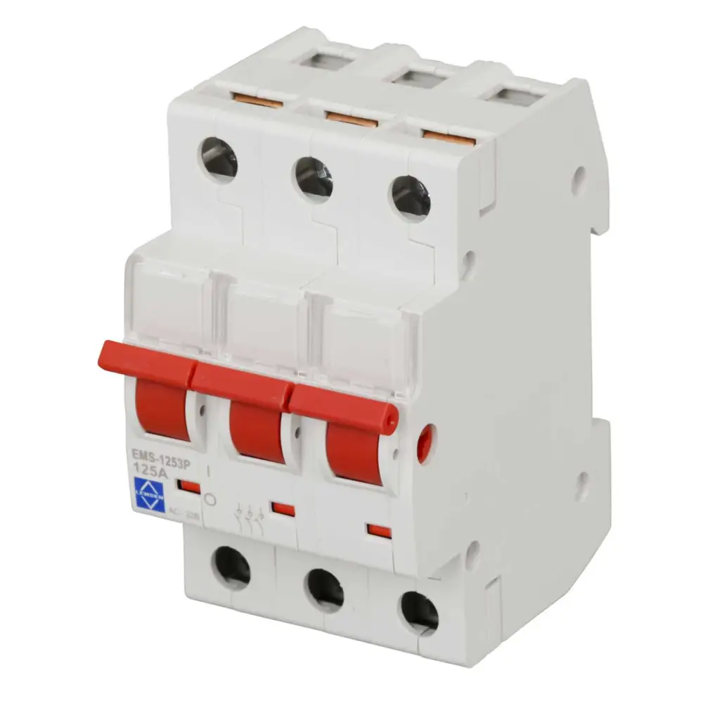 Lewden 125A Triple Pole Main Switch. BEMS-1253P – UK EV Installers Shop