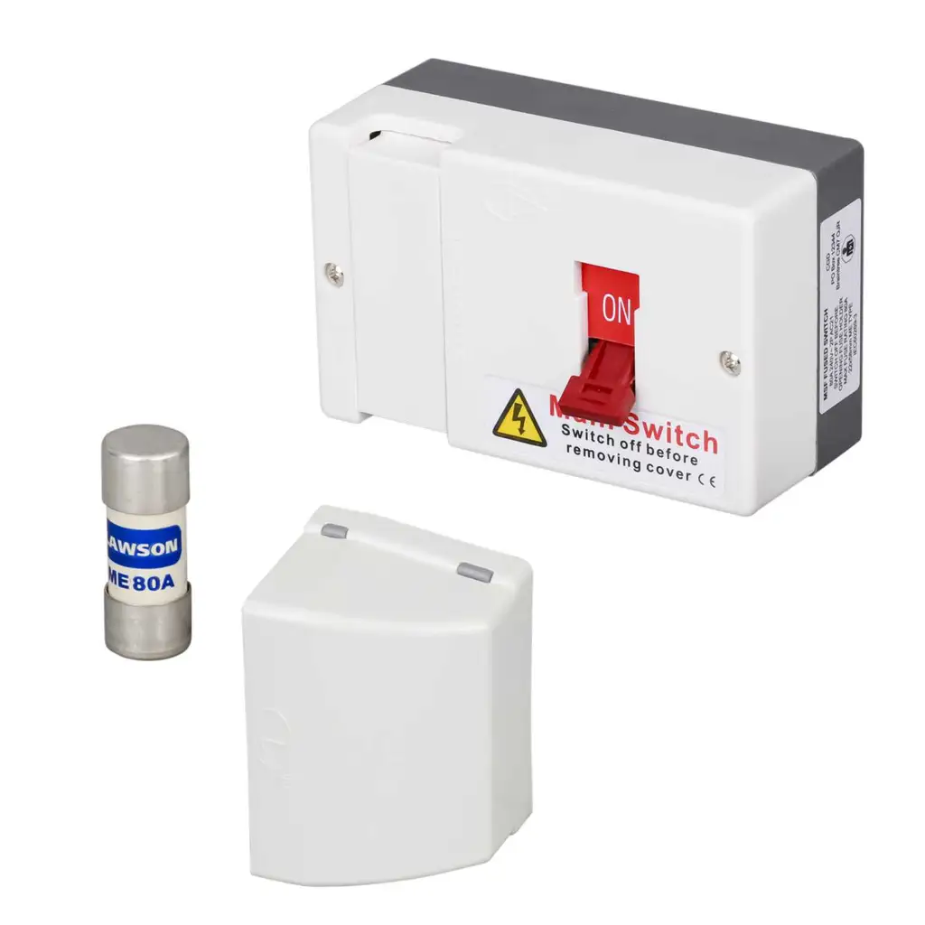 Lewden Fused Switch 80A fused switch. MSF – UK EV Installers Shop