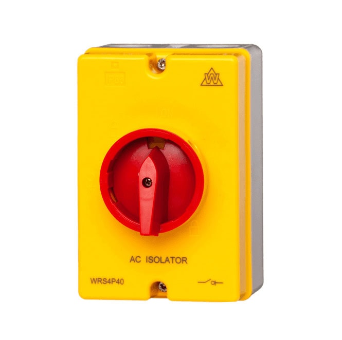 WCED 4 Pole 32A AC Weatherproof Rotary Isolator Switch. WRS4P32 – UK EV ...
