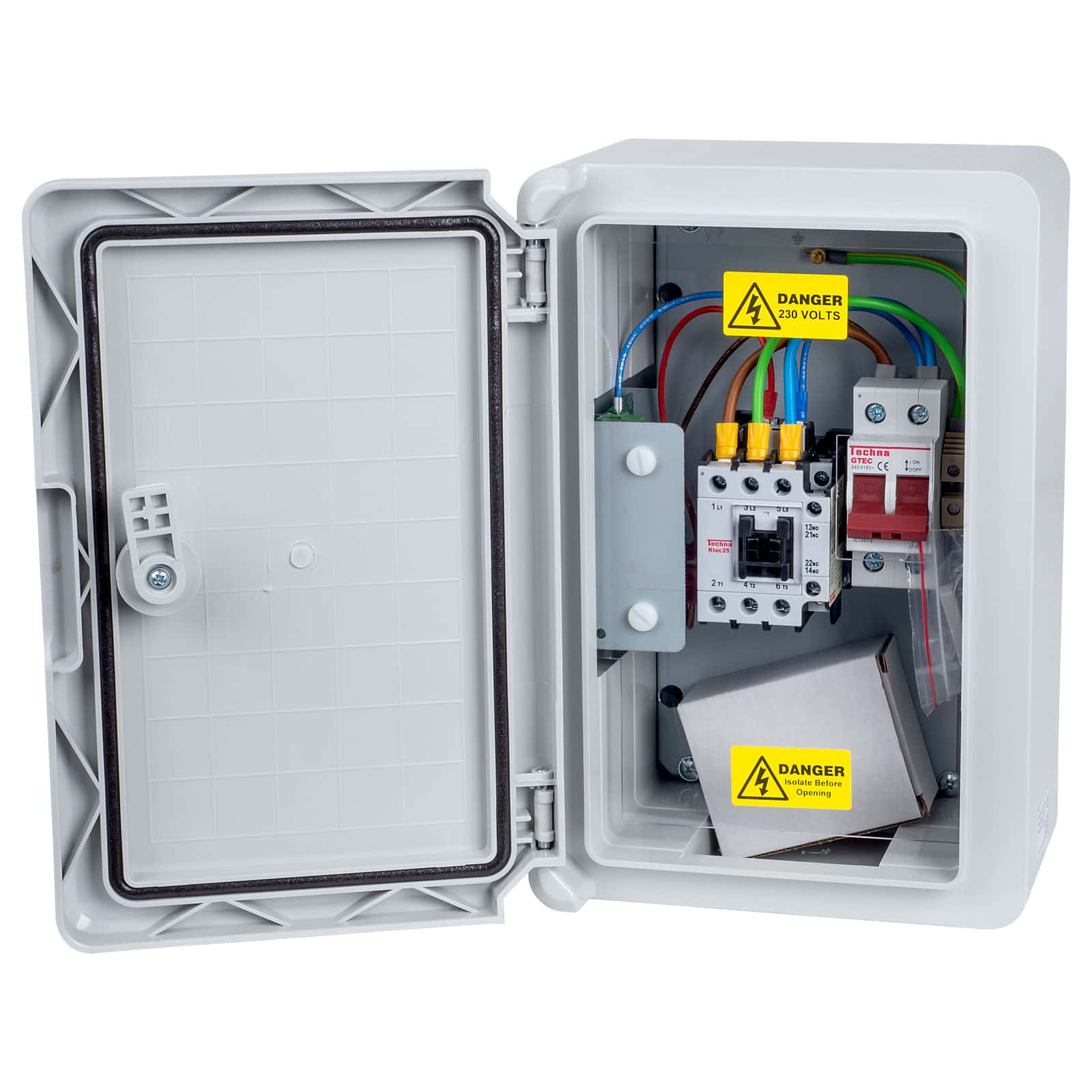 matt:e IP-EVCP-RC100 Single phase IP65 rated connection centre with 32A ...