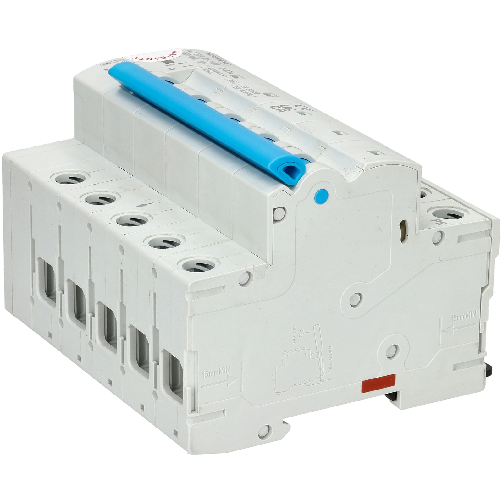 matt:e MTE/A 5P 40A Auto reset 5 Pole MCB with built in PEN fault ...