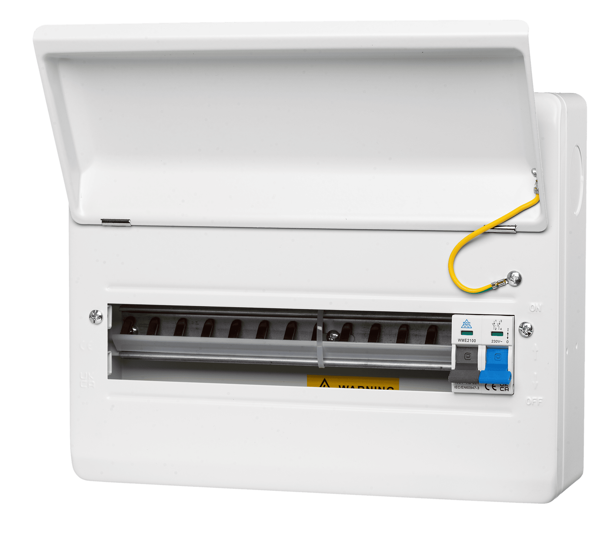 WCED 14 Mod 12 Way Main Switch Consumer Unit. WME14/MS100 – UK EV ...