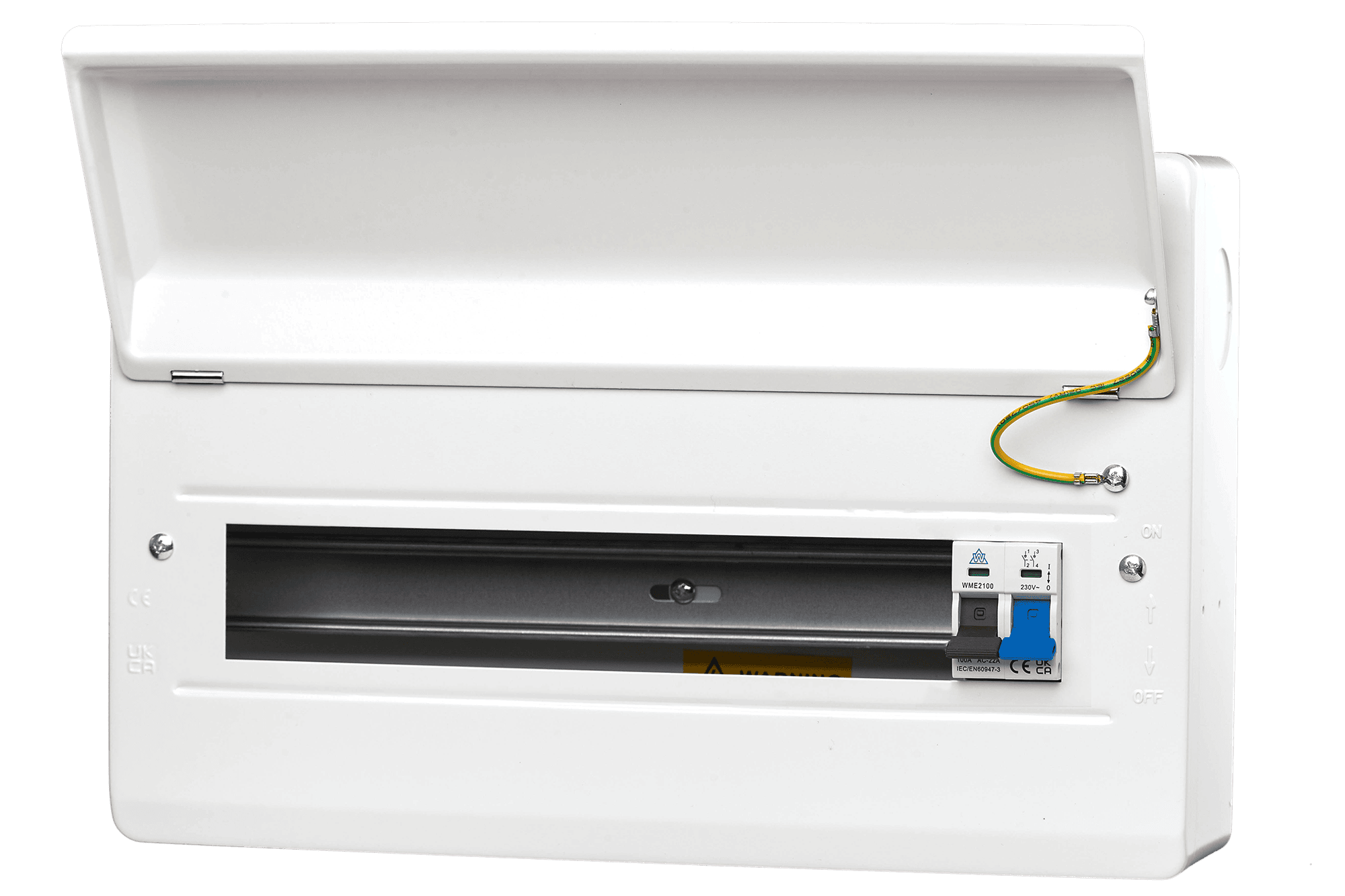 WCED 22 Mod 20 Way Main Switch Consumer Unit. WME22/MS100 – UK EV ...