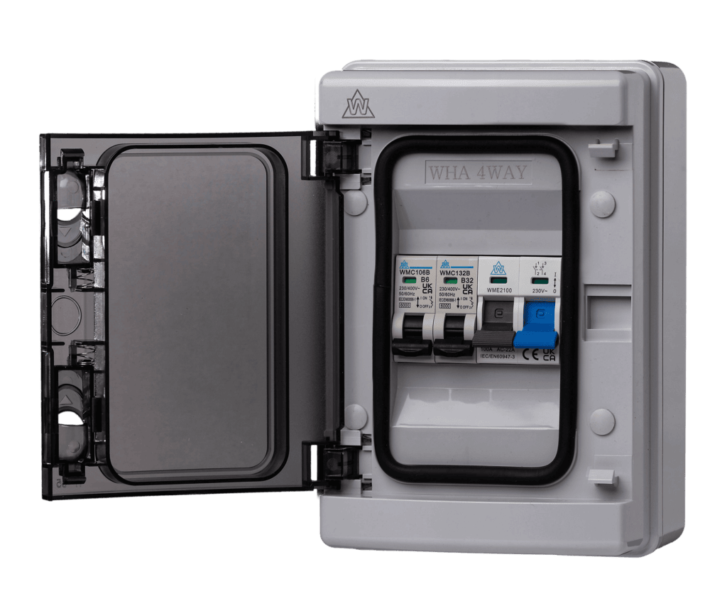 WCED Plastic 6A/32A B MCB 100A Main Switch Garage Unit. WPMS/632 – UK ...