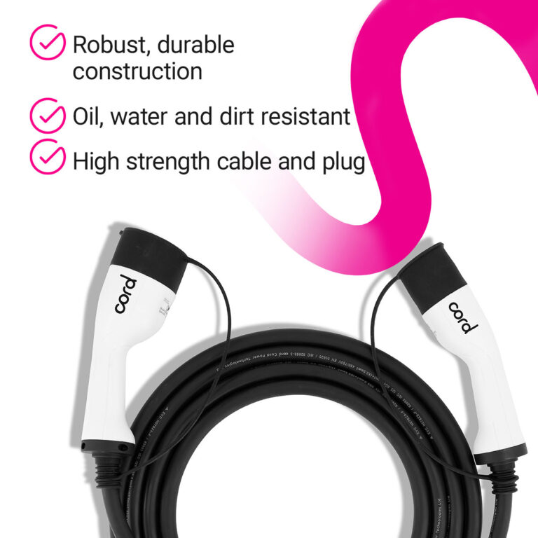 Cord 20m EV Charging Cable -7kW Single Phase Type 2. CRDCBL20M07KW – UK ...