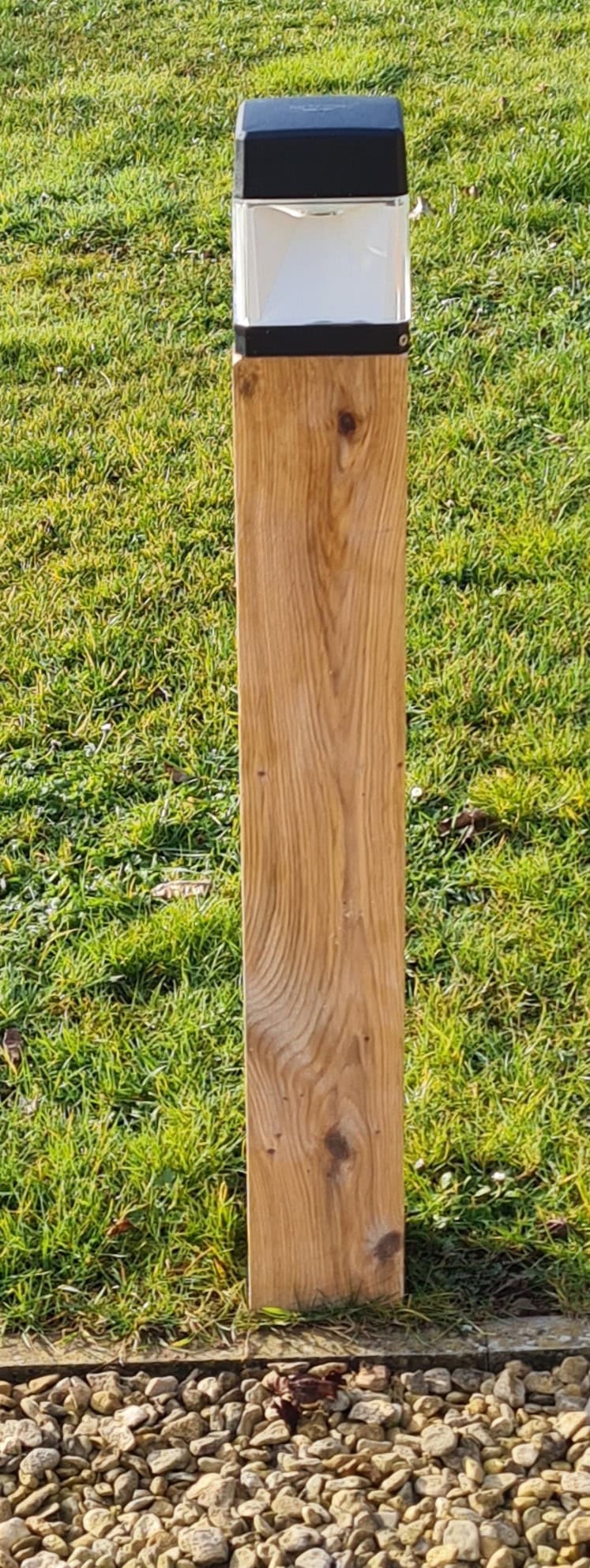 Shoreham Oak Lighting Bollard- Bolted Down. WL008-O1 – UK EV Installers ...