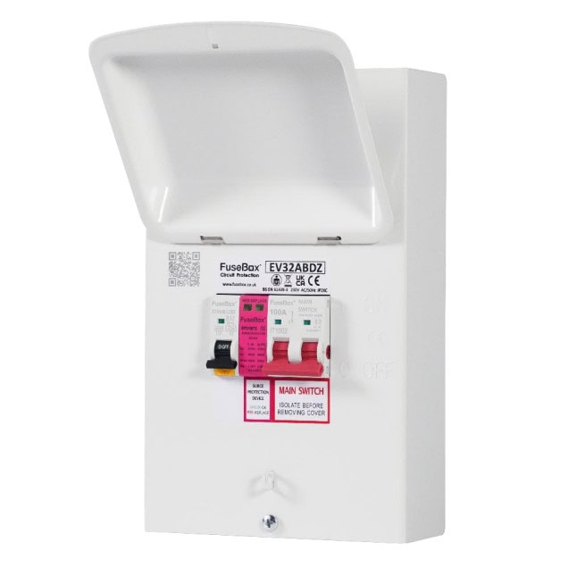 Fusebox 40A EV Metal Clad Distribution Board with Bidirectional RCBO ...