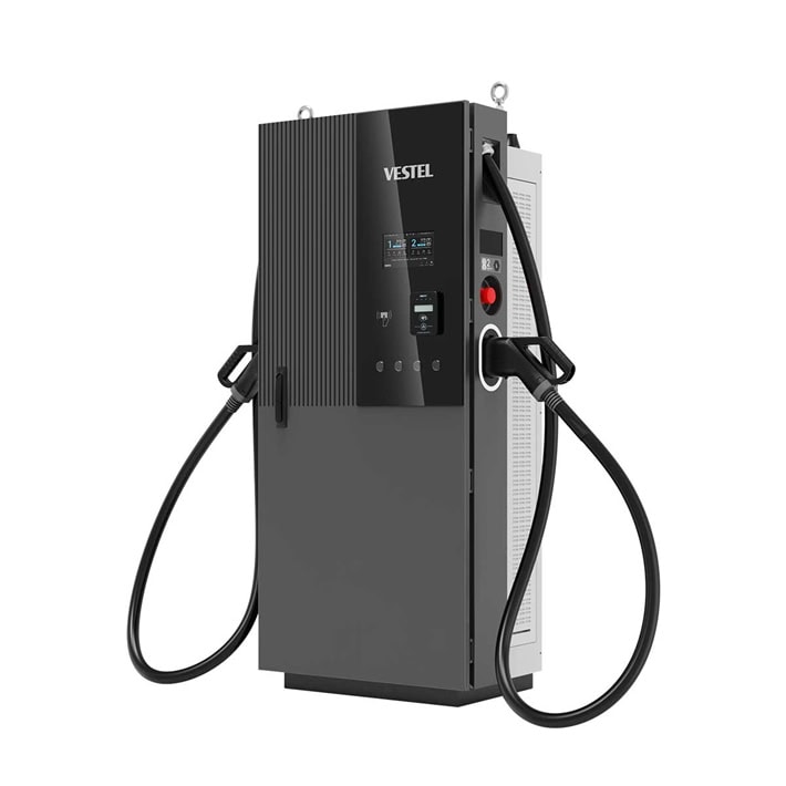Vestel DC Spica 80 Fast Charger. 2 x CCS, 3.5m cable – UK EV Installers ...