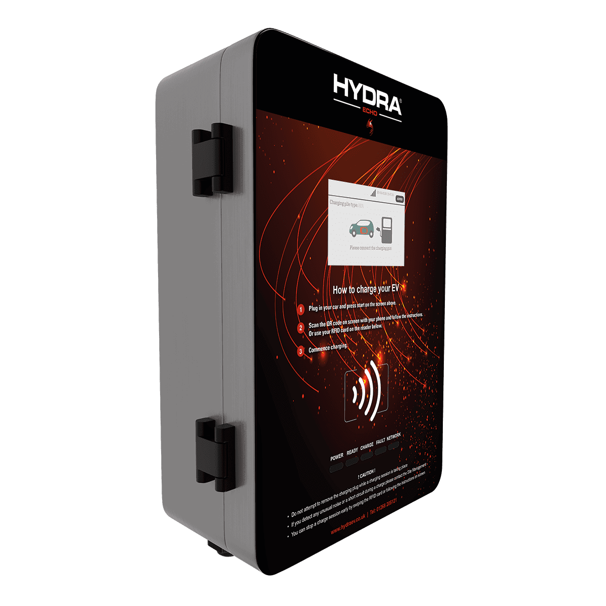 Hydra Echo Single Socket 22kW AC Charger. HE-22-SO-BLK – UK EV ...