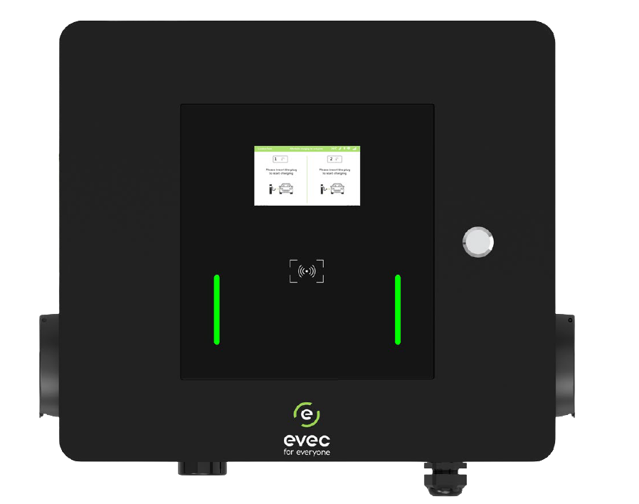 Evec vecSPRINT 2 x 7kW socketed EV charger. EDW01 – UK EV Installers Shop