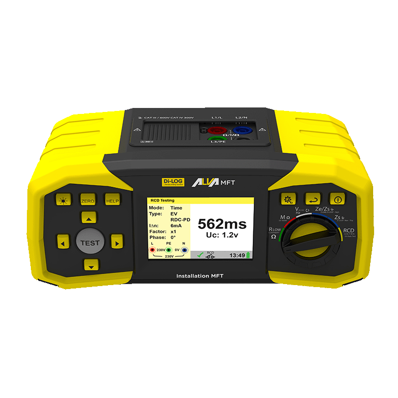 Di-Log ALVA MFT – Installation Multifunction Tester. ALVAMFT – UK EV ...