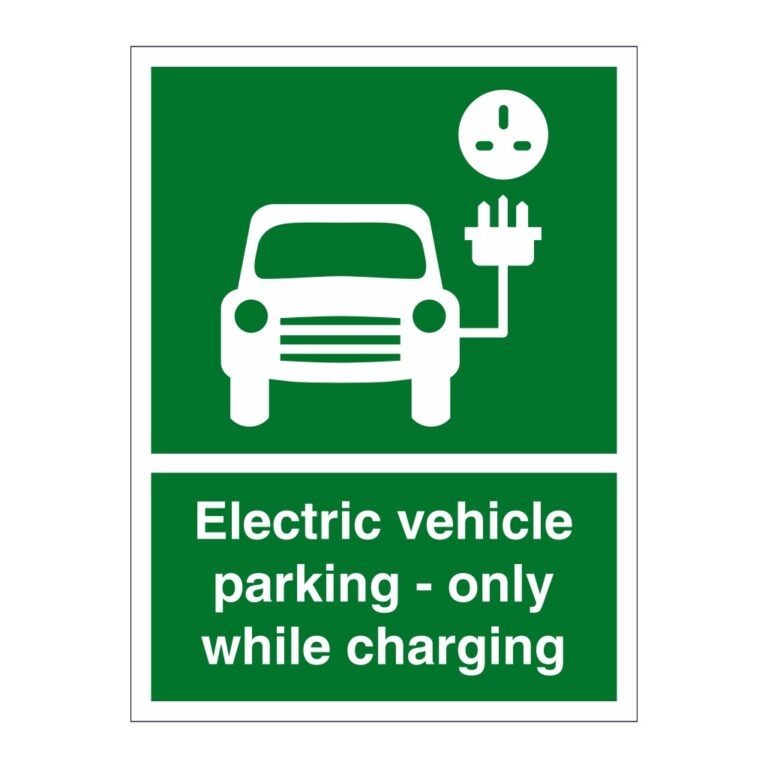 Electric vehicle charging car sign – UK EV Installers Shop
