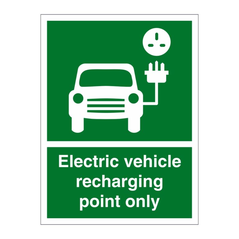 Electric vehicle charging car sign – UK EV Installers Shop