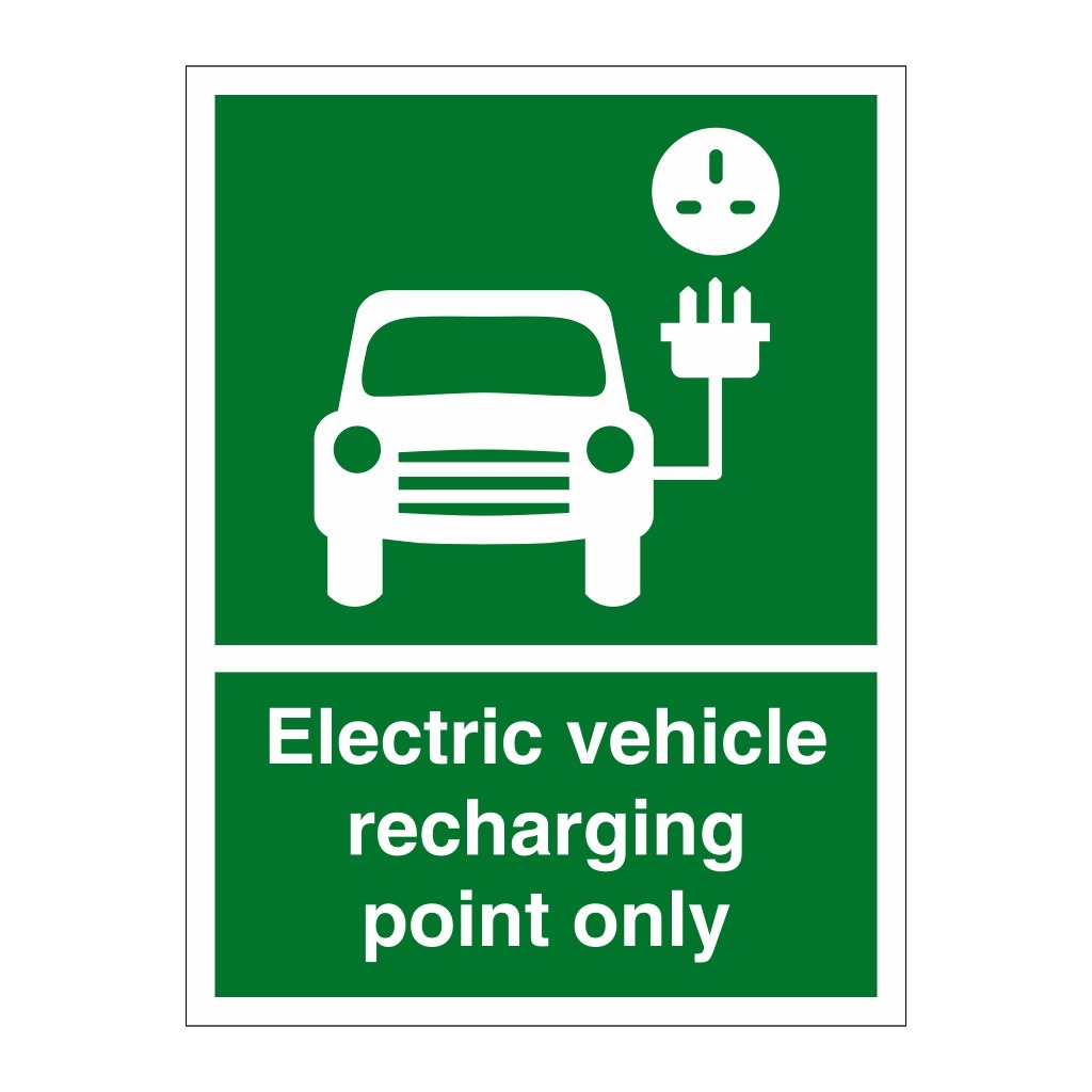 Electric vehicle charging car sign – UK EV Installers Shop